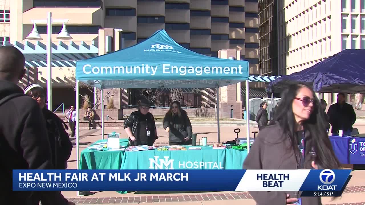 UNM Hospital health fair partners with MLK march