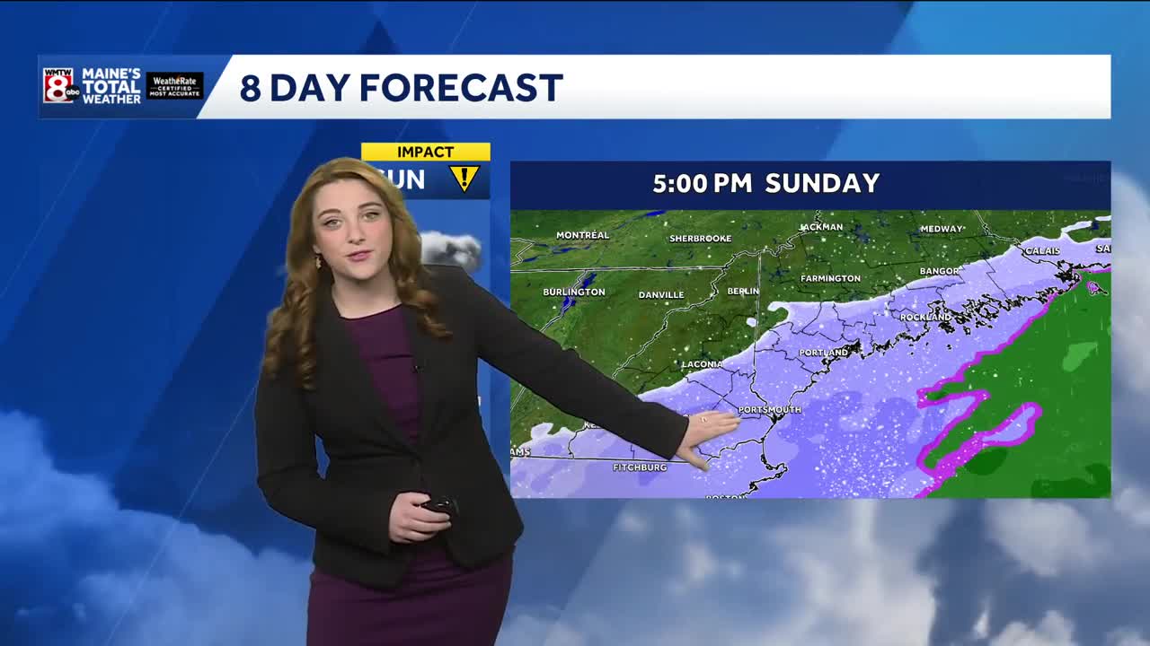 Snow gradually moves out as another round moves in Sunday