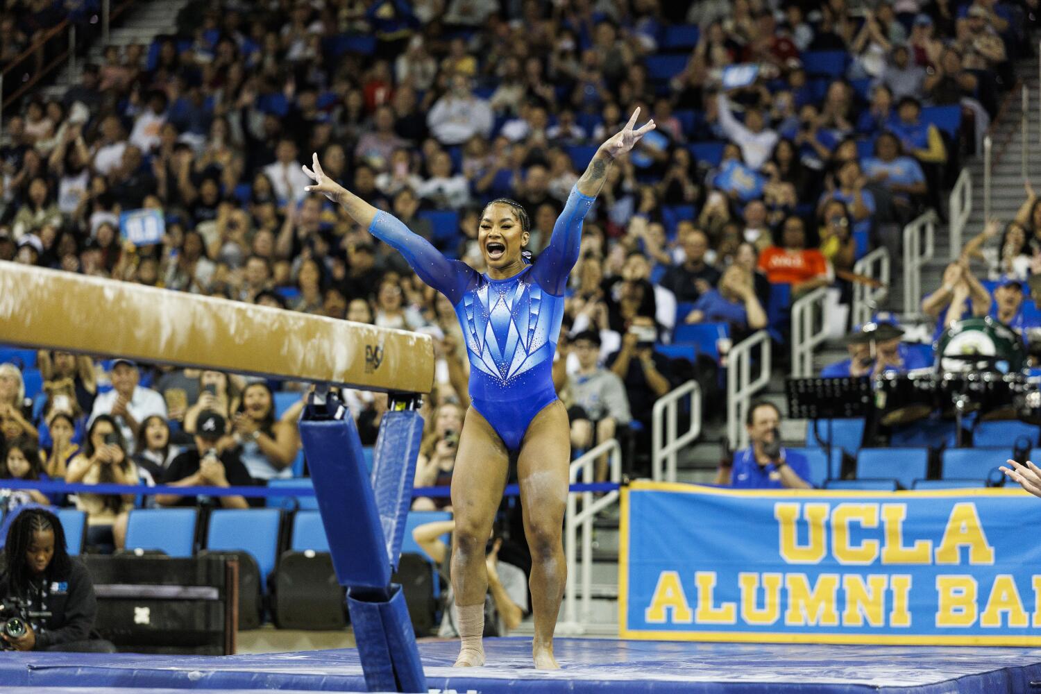 Jordan Chiles records her first perfect 10 in vault, leads UCLA to win ...