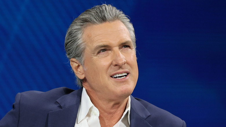 Gavin Newsom isn't beating the Botox allegations with these pics