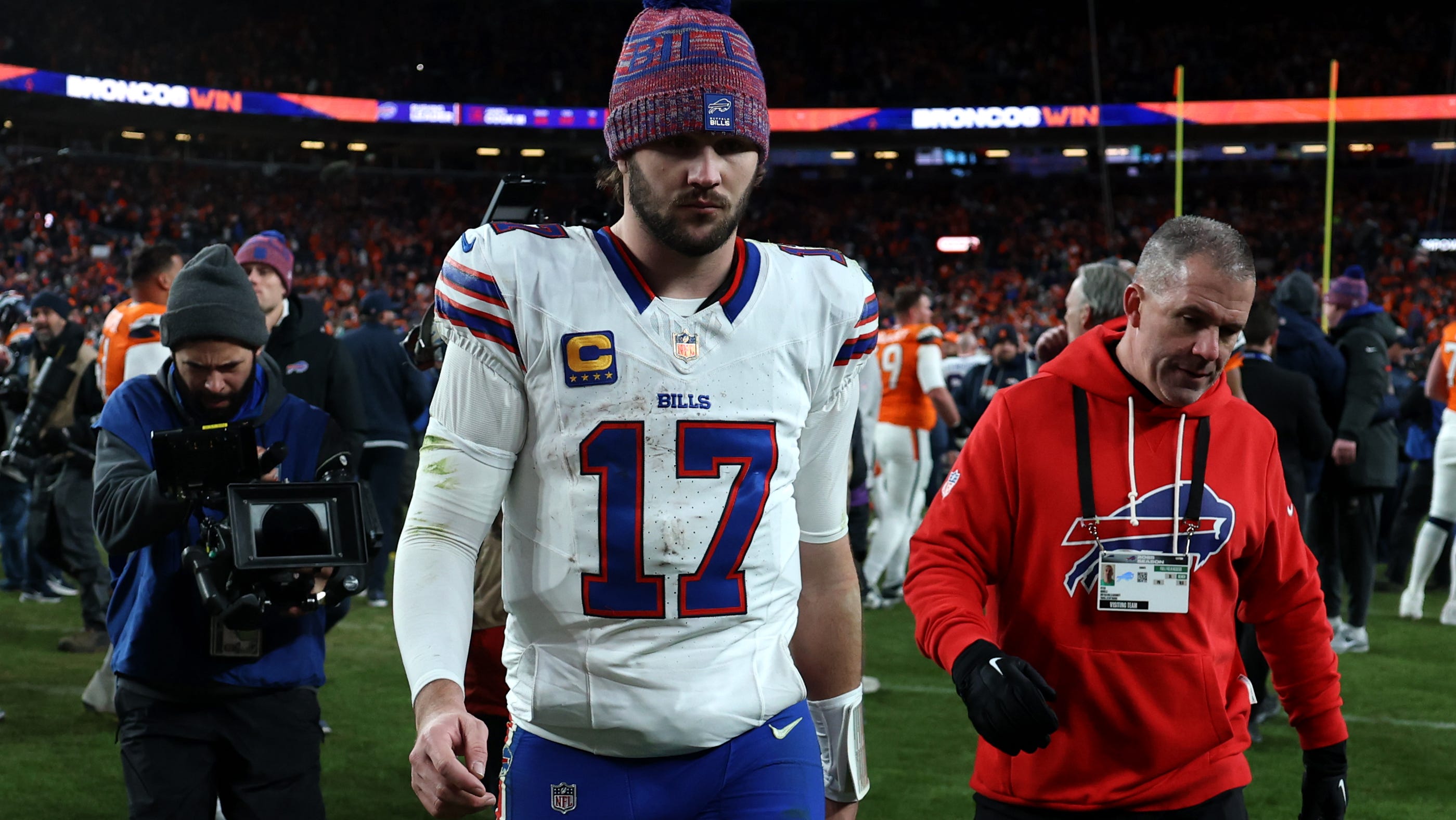 Josh Allen after playoff loss to Broncos: 'I let my teammates down tonight'