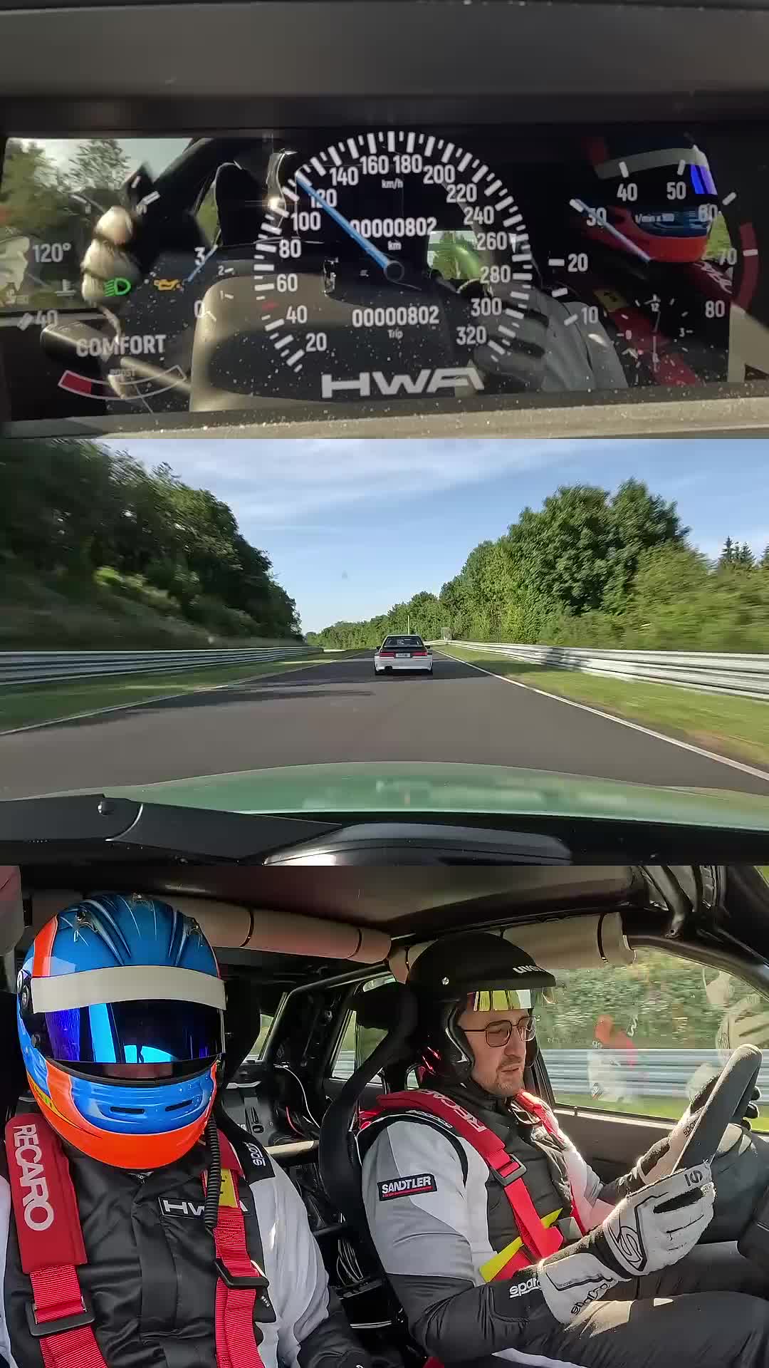 Testing the HWA EVO prototype on the racetrack