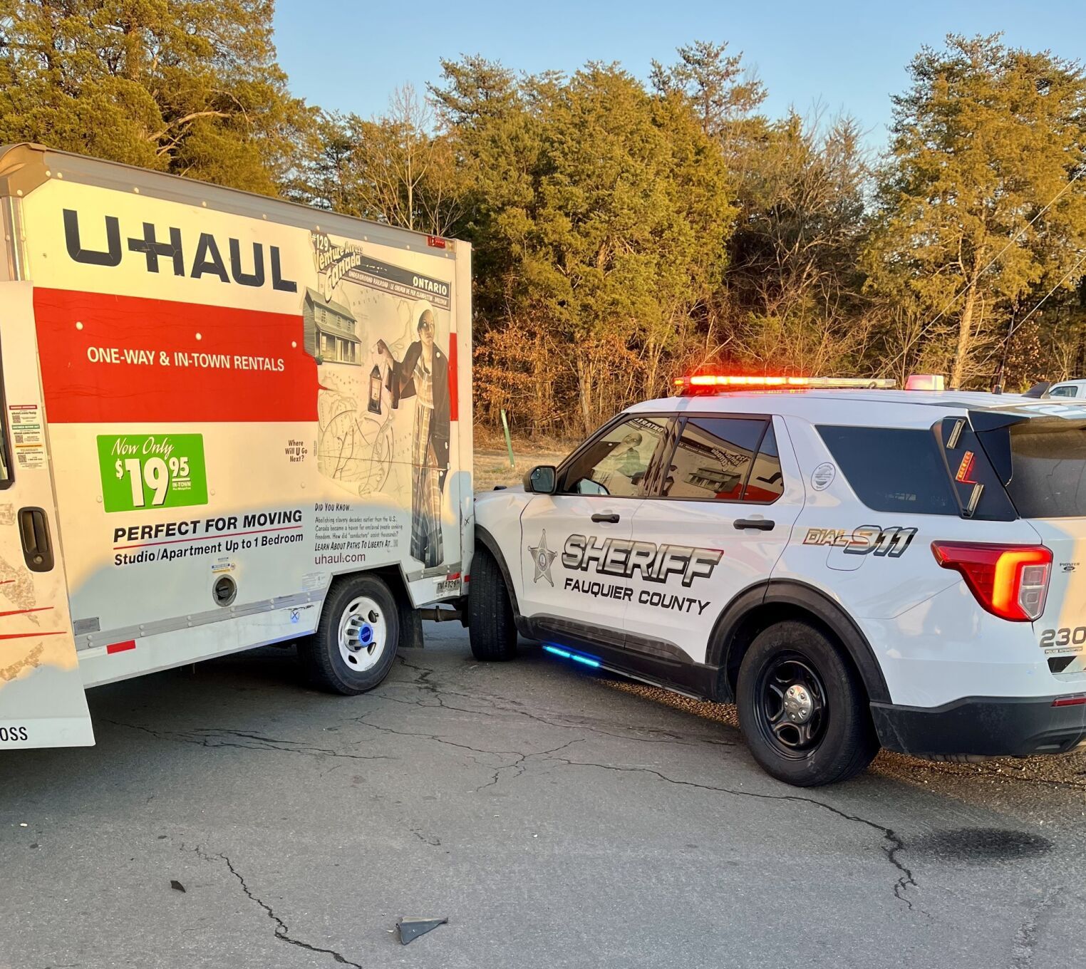 Stolen U-Haul chase from Fauquier to Prince William ends in arrests