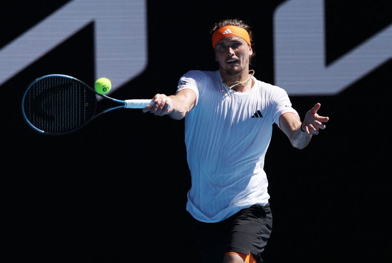 Tennis - Zverev passes Diallo test, fans fume on day one of Australian Open