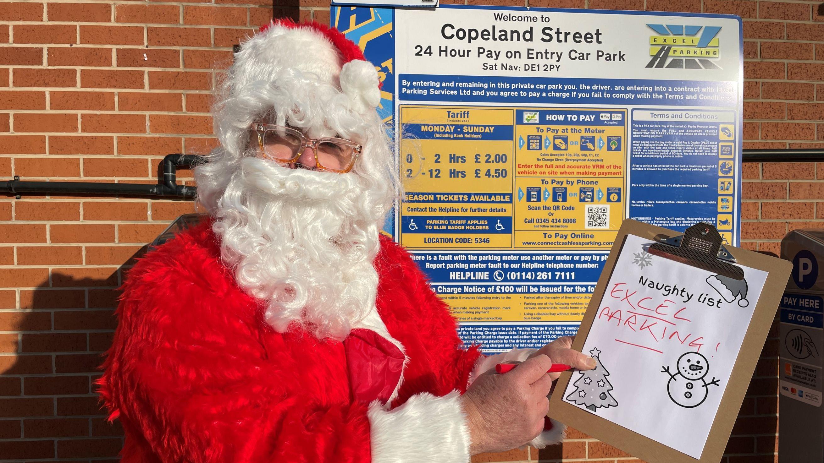 Father Christmas taken to court over parking error