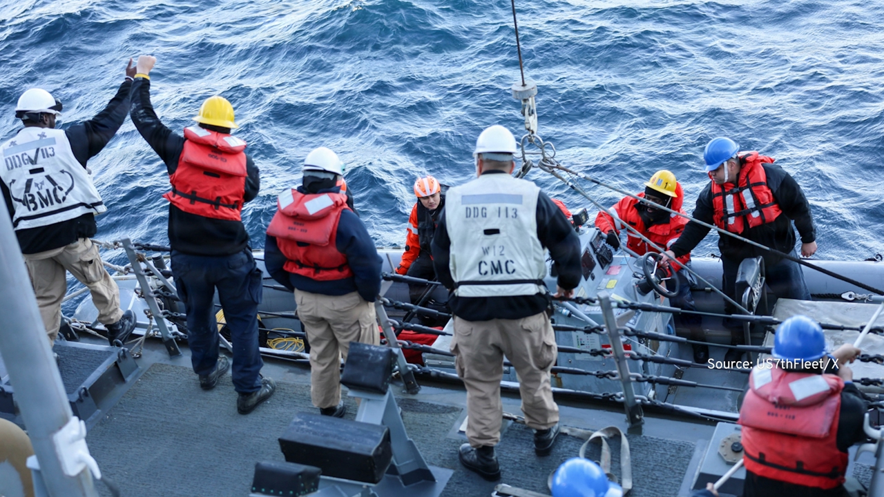 China tracks two US ships transiting Taiwan Strait