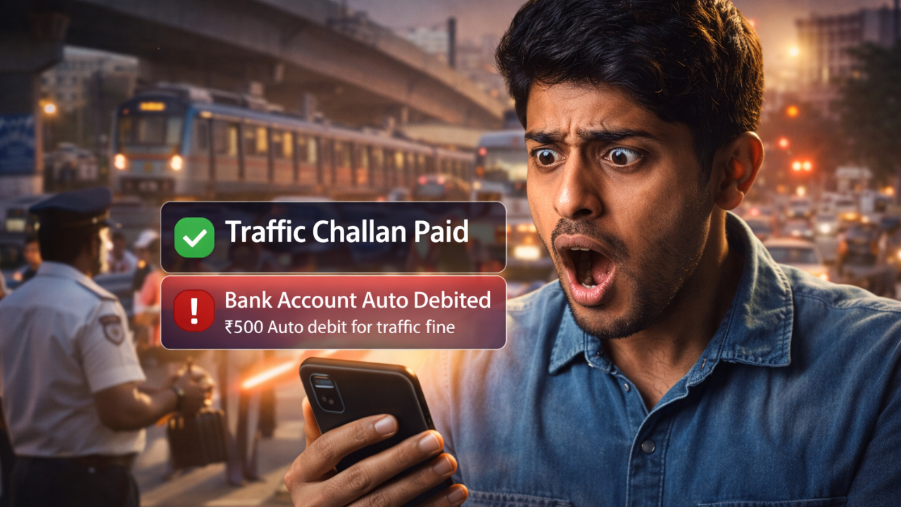 Traffic fine deducted automatically from bank? Hyderabad commuters ...