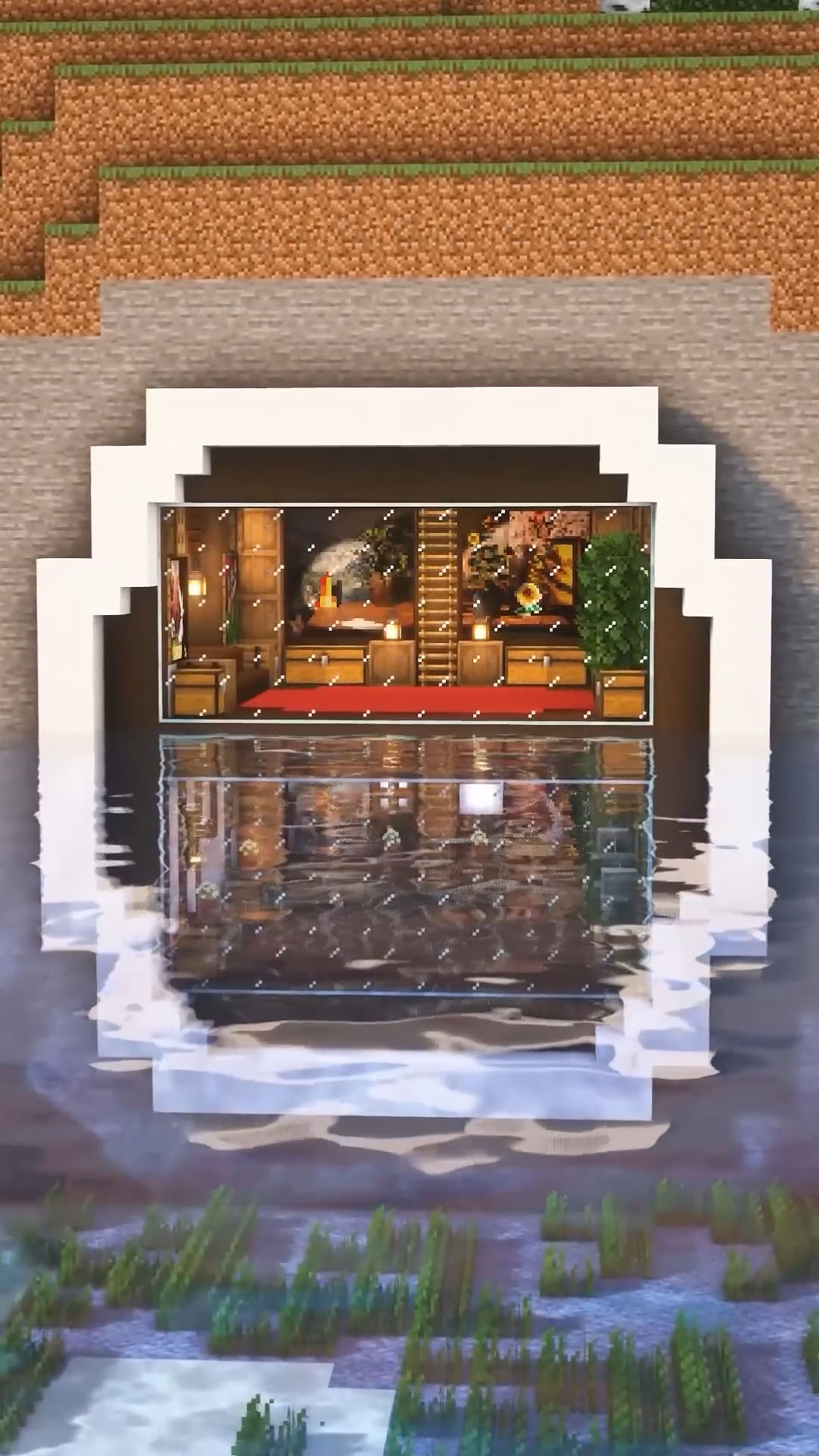 This Minecraft house is hidden underwater