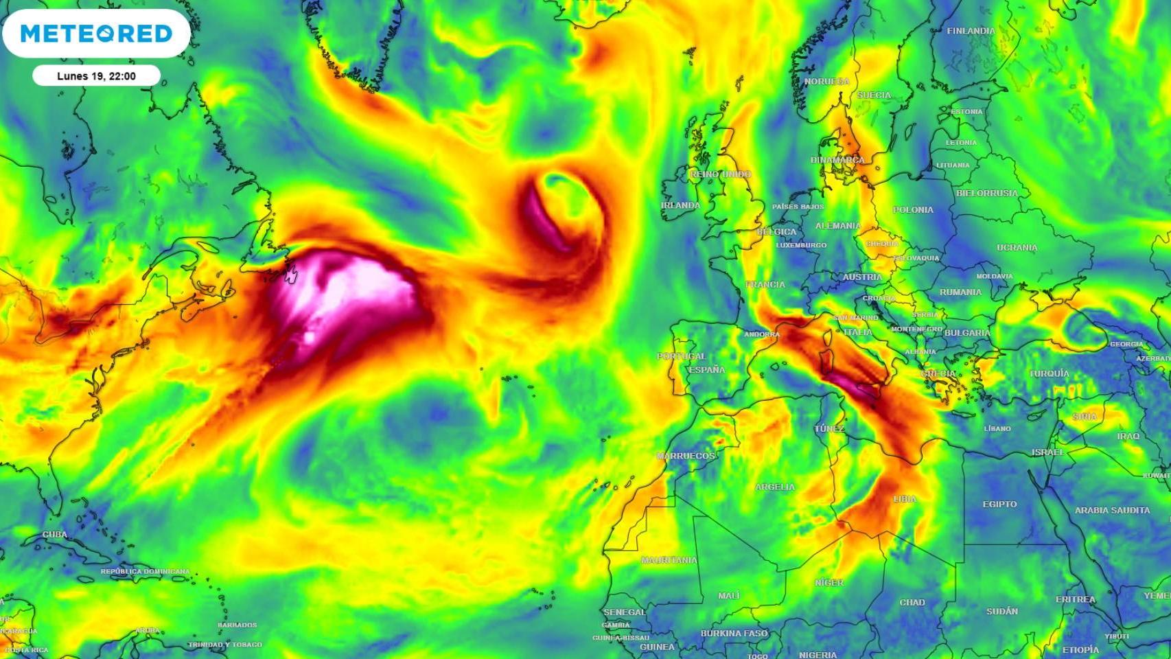 Confirmado por Aemet: llega la borrasca Harry en las próximas horas con 100 l/m2 de lluvia y 50 ...