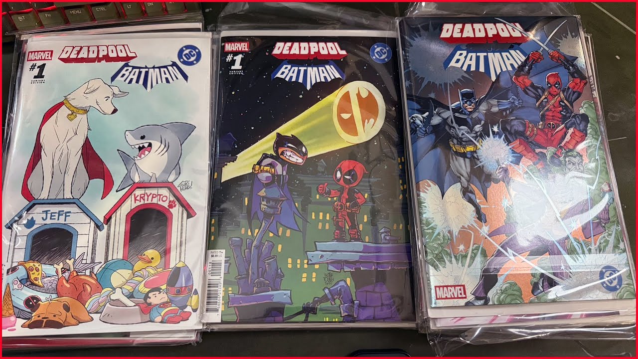 Deadpool Batman #1 comics haul (17 covers)