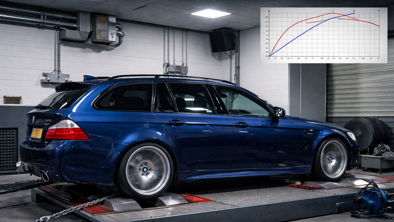 How much power has this V10 M5 lost?