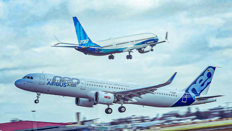 Here's how much longer the Airbus A321neo is compared to the Boeing 737 ...