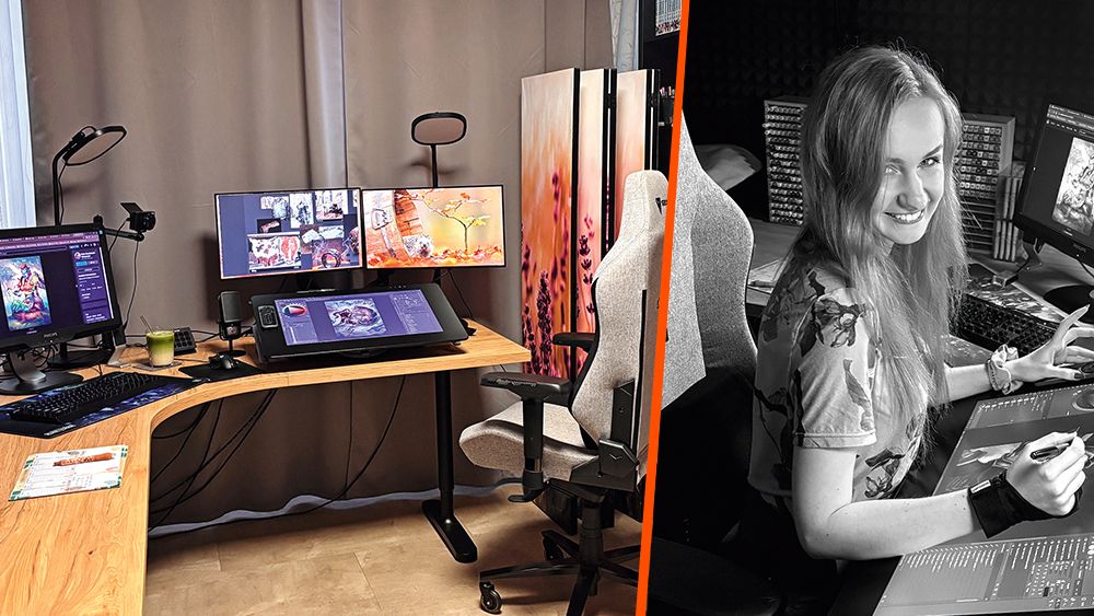 How an artist kitted our her studio for streaming as well as creating art