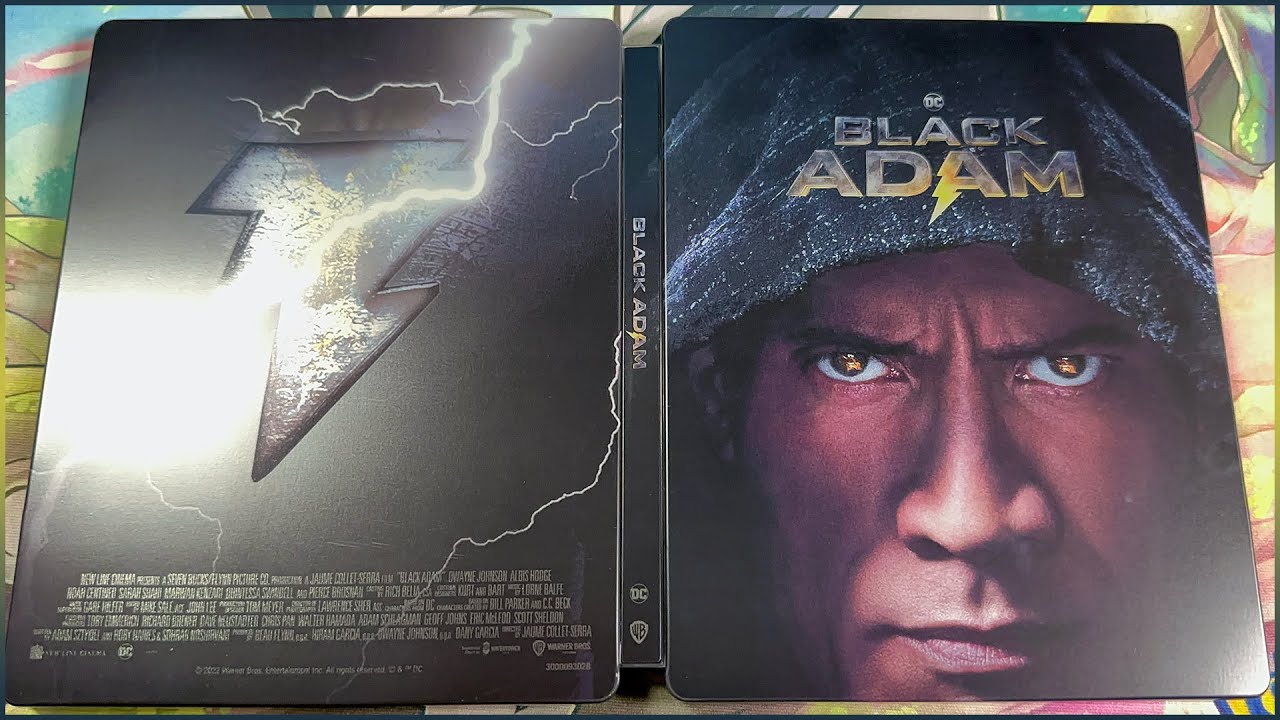 Black Adam 4K Blu-ray steelbook unboxing (Best Buy exclusive)