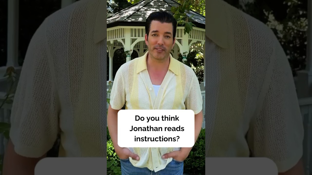Discover whether Jonathan Scott actually reads renovation instructions