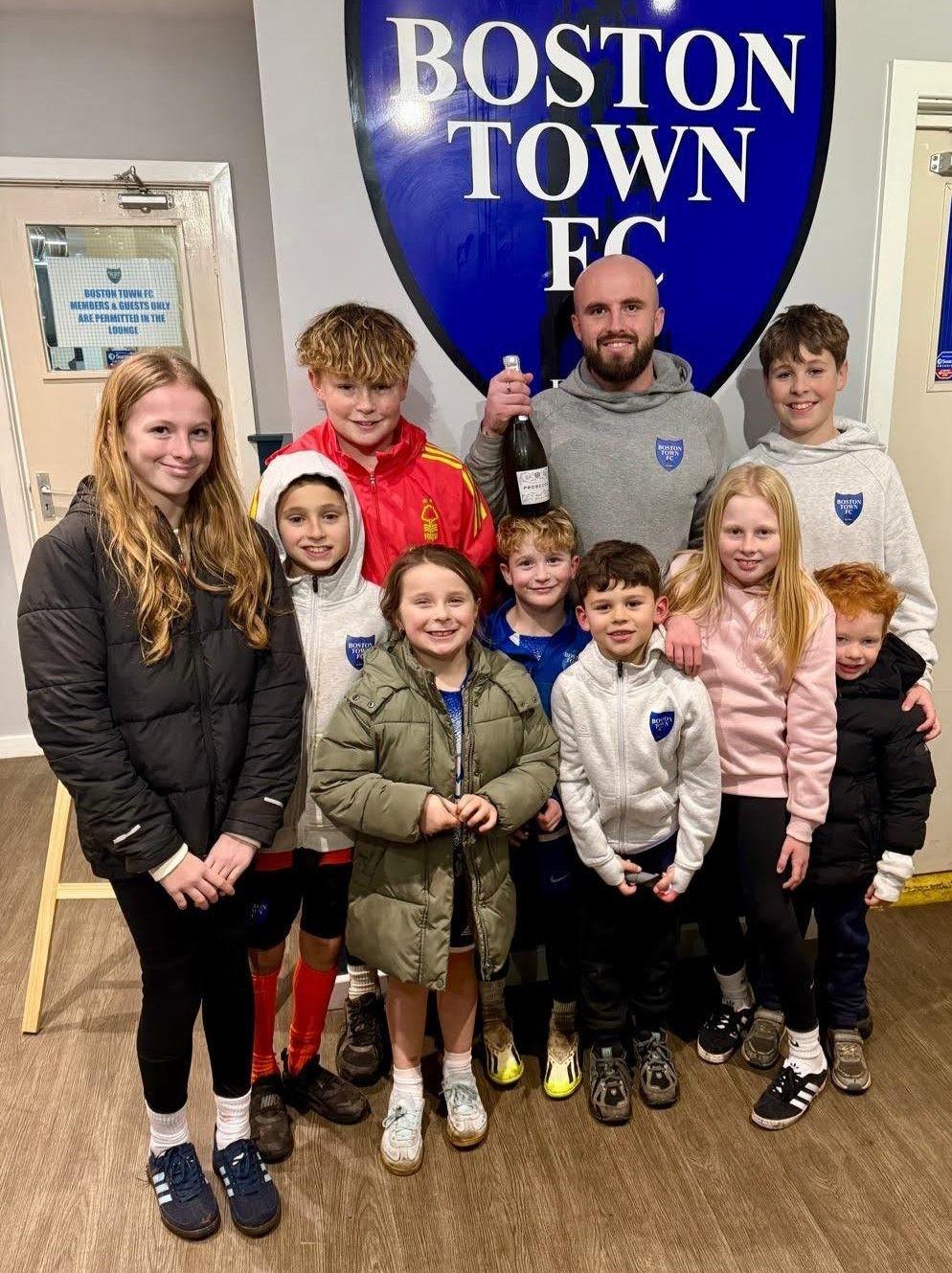 Boston Town go further clear at the top after four-goal blitz