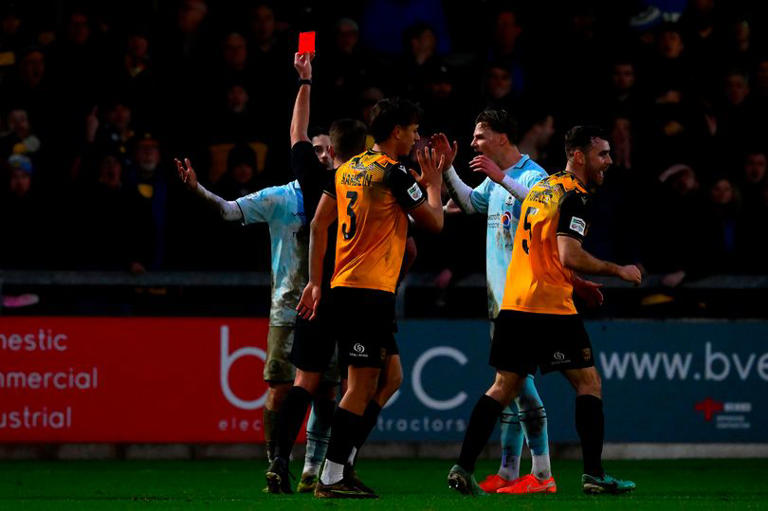 Torquay United facing games with star players after red card 'farce'