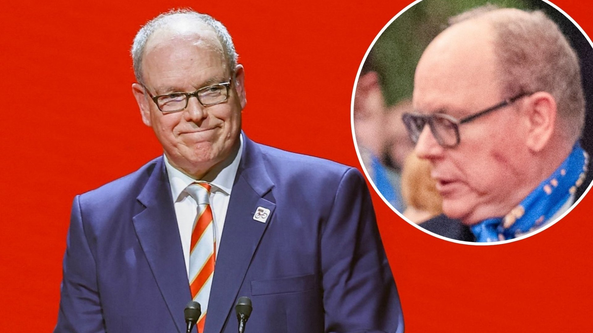 Prince Albert of Monaco seen with scar in 1st appearance since procedure