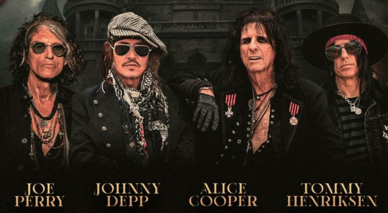Johnny Depp sbarca all'Este Music Festival con gli Hollywood Vampires ...
