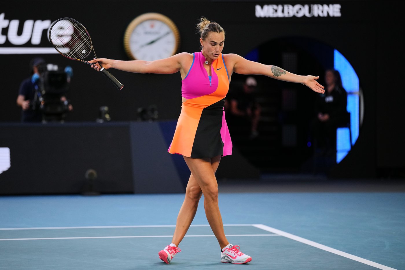 Aryna Sabalenka overcomes a nervy start in a first-round win at the ...