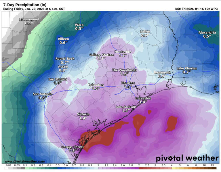 Freeze gives way to a wet weather in Austin by midweek. How much rain ...