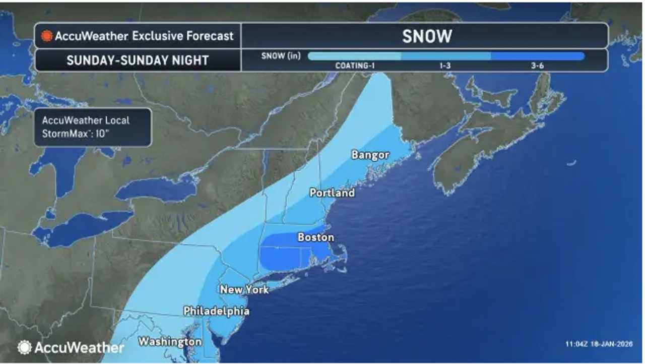 Snowfall projections increase as second weekend storm now hits Northeast