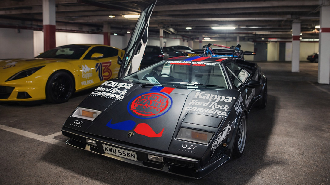My fake Lambo blended in at Gumball 3000