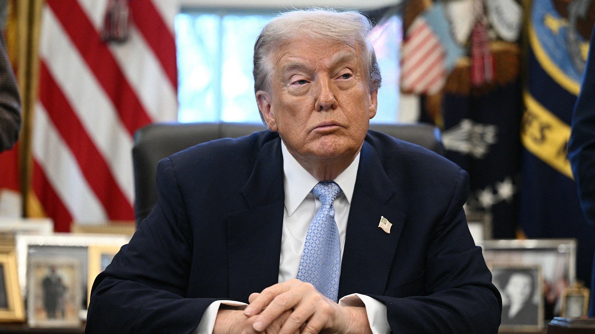 President Trump marks one year back in the White House