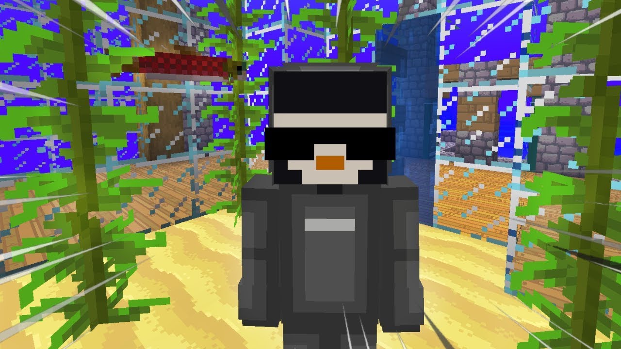 Minecraft aquatic adventure giant fish tank fun