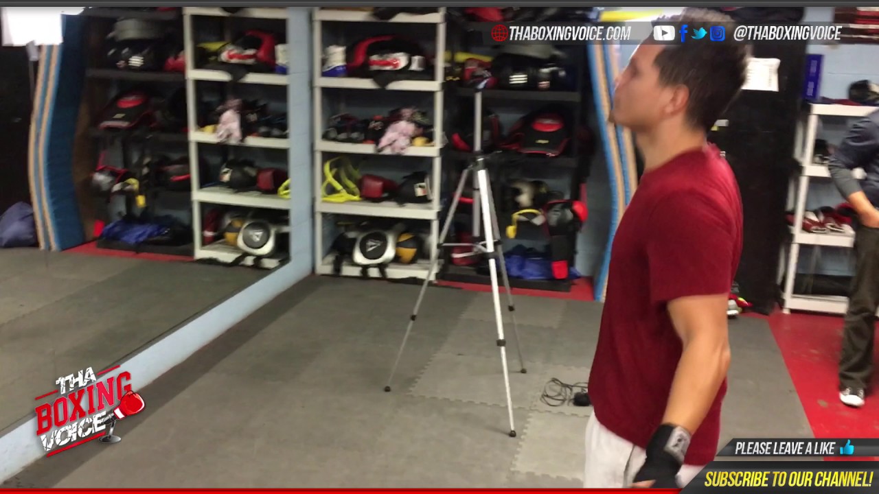 Milton Santiago jumping rope ready for war on Danny Garcia undercard