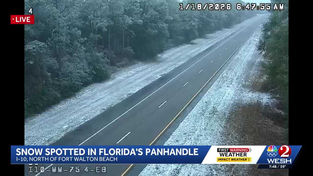 It snowed in Florida, again | See photos and video