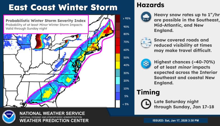 New snowfall projections released as second winter storm of weekend ...