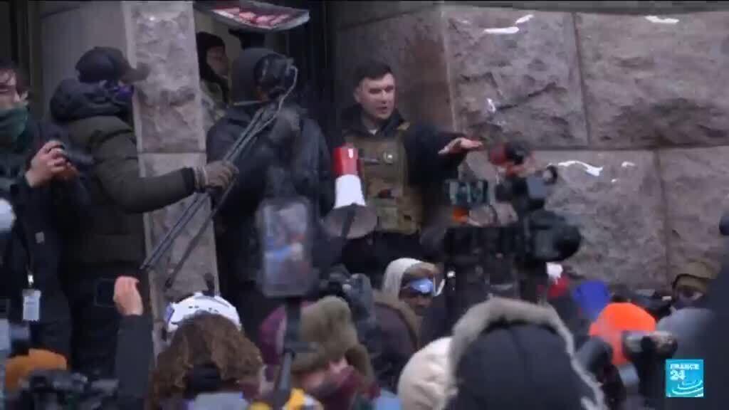 Counterprotesters confront conservative influencer in Minneapolis