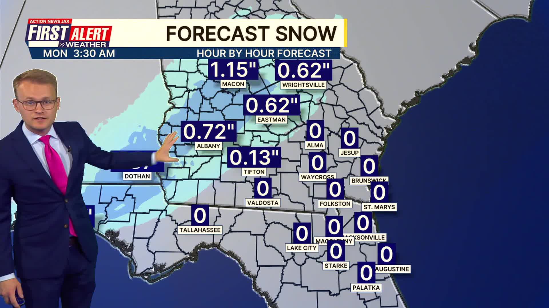First alert weather day: Cold rain before a widespread freeze Sunday night
