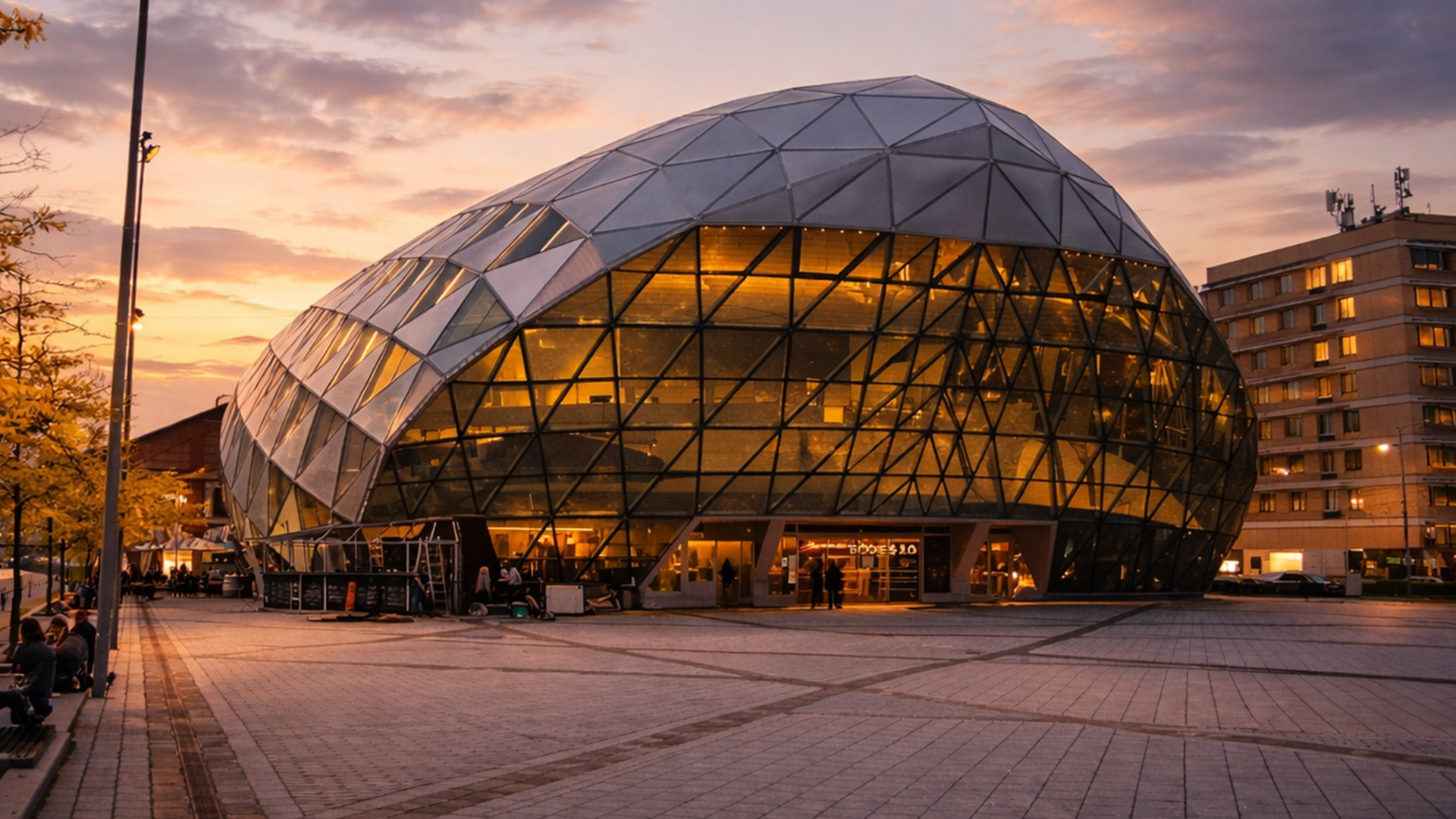 This giant glass dome stands out in Budapest