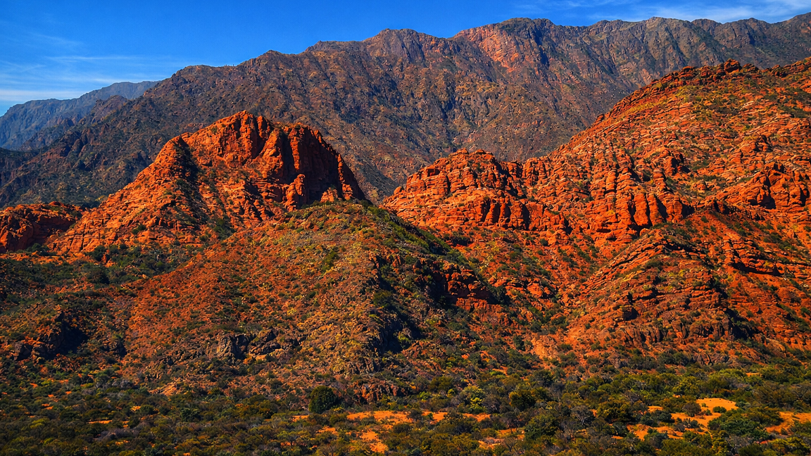 Land of crimson rocks
