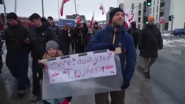 Greenland protesters condemn 'circus' of Trump tariff threats