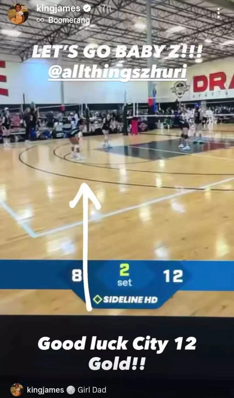 Let's go baby Z! - LeBron James shows full girl dad energy while ...