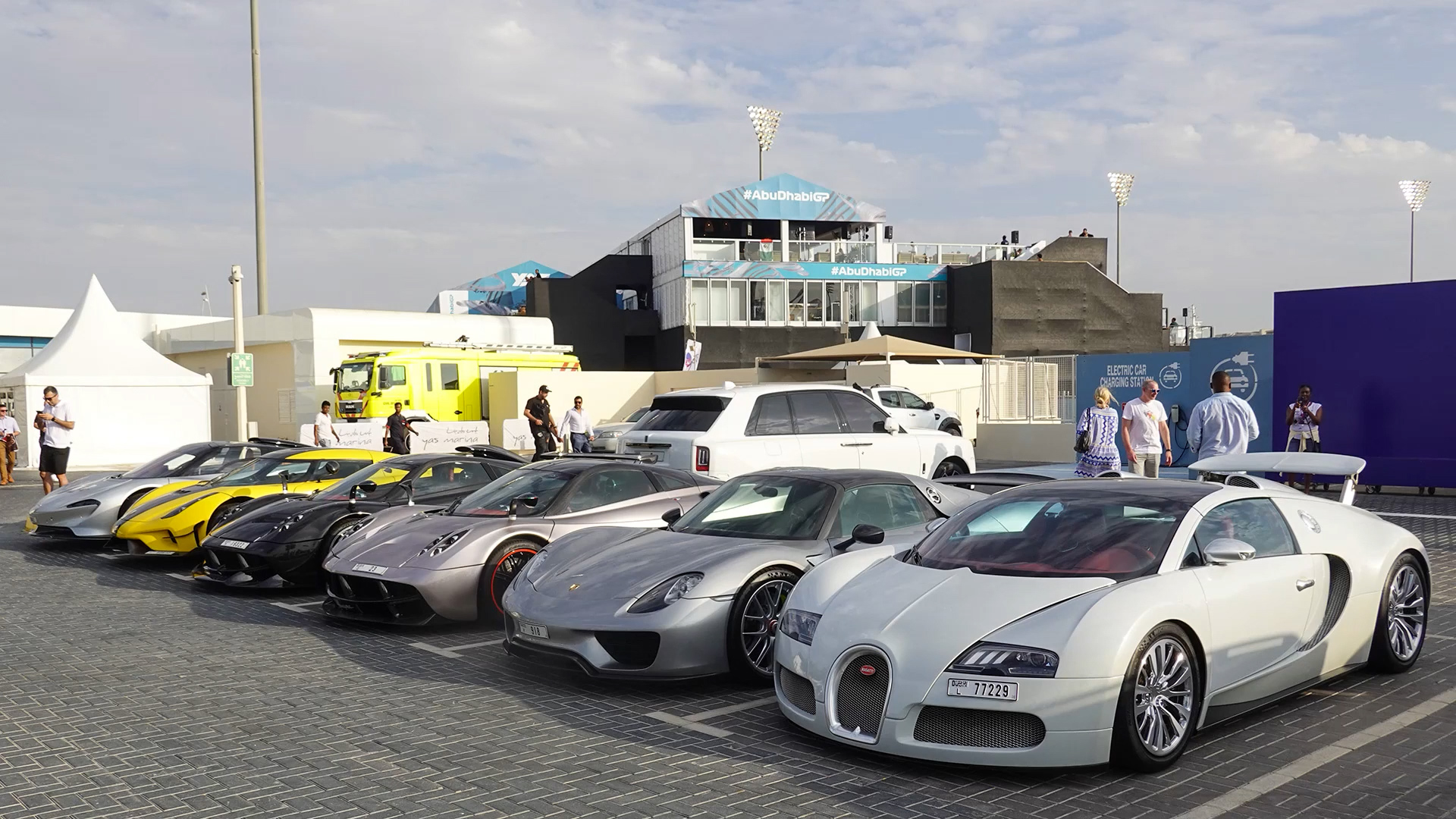 Supercar heaven Abu Dhabi F1 spotting
