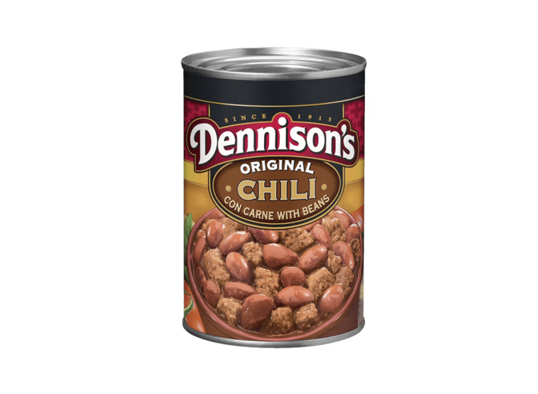 5 canned chilis made with big chunks of real meat