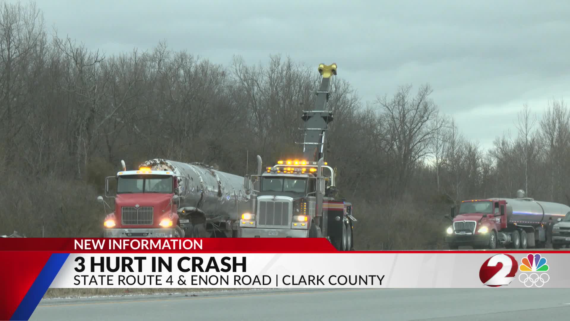 3 hurt in crash on SR 4, Enon Road in Clark County