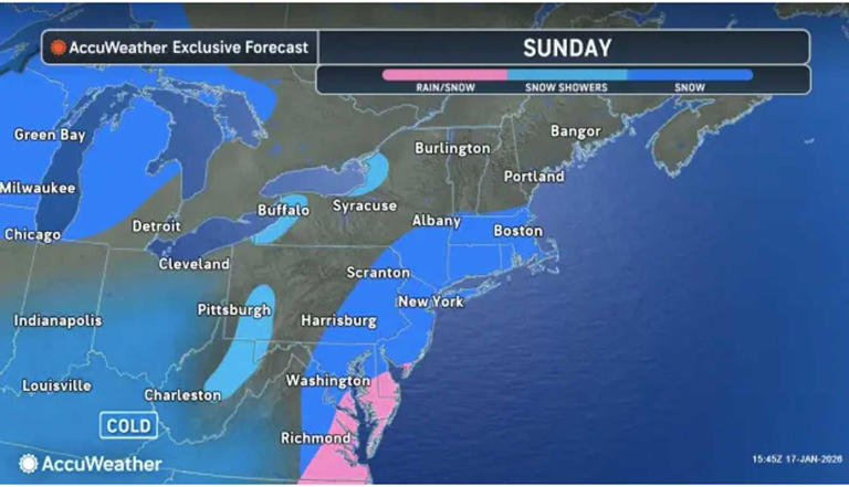 New snowfall projections released as second winter storm of weekend ...