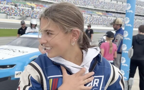 Kai Trump 'almost passed out' after driving NASCAR car for first time