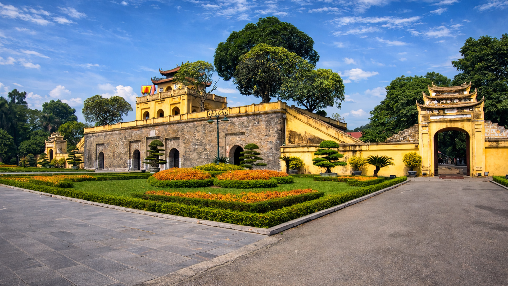 Inside the Imperial Citadel of Thang Long in Hanoi