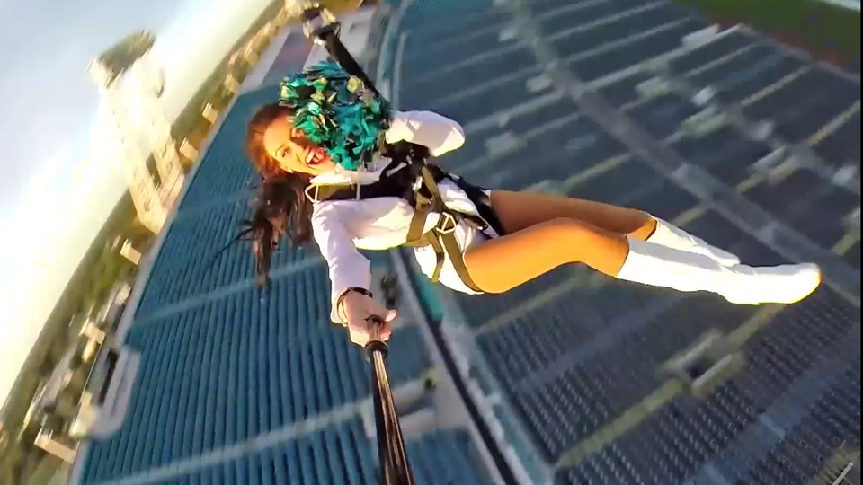 NFL stadium gets a giant rope swing experience