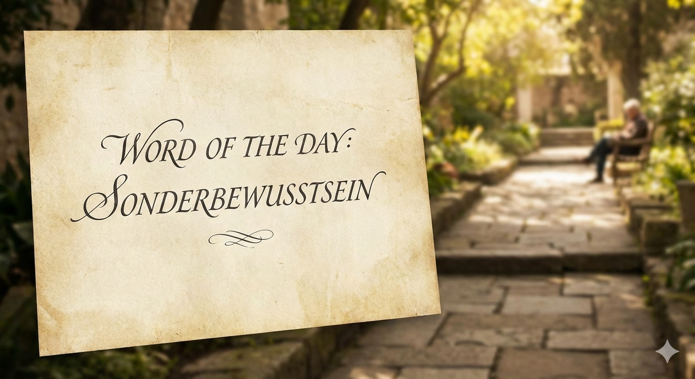 Word of the day: Sonderbewusstsein