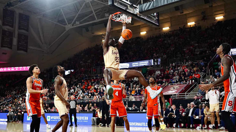 Boston College men's basketball's home overtime win over Syracuse in ...