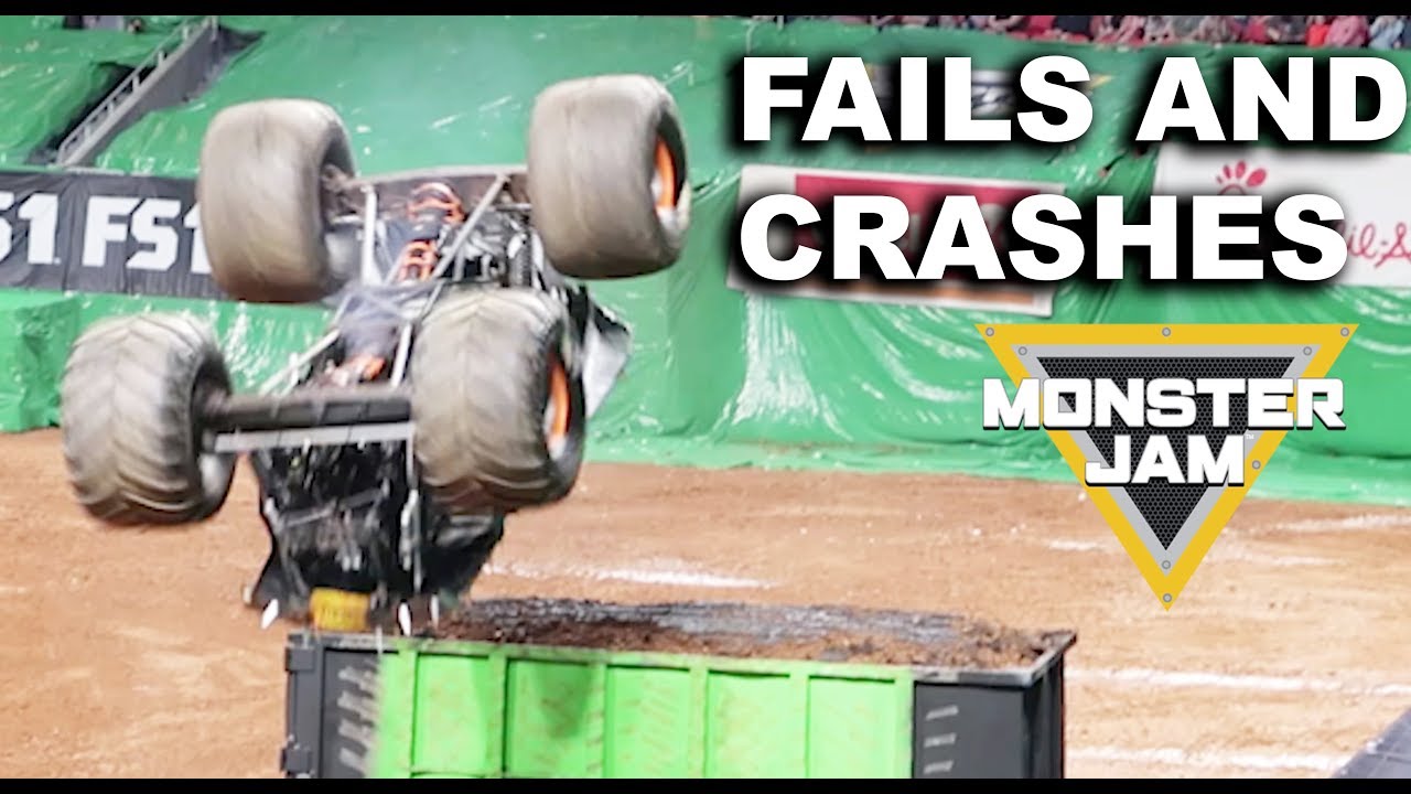 Insane Monster Jam fails and crashes caught on camera