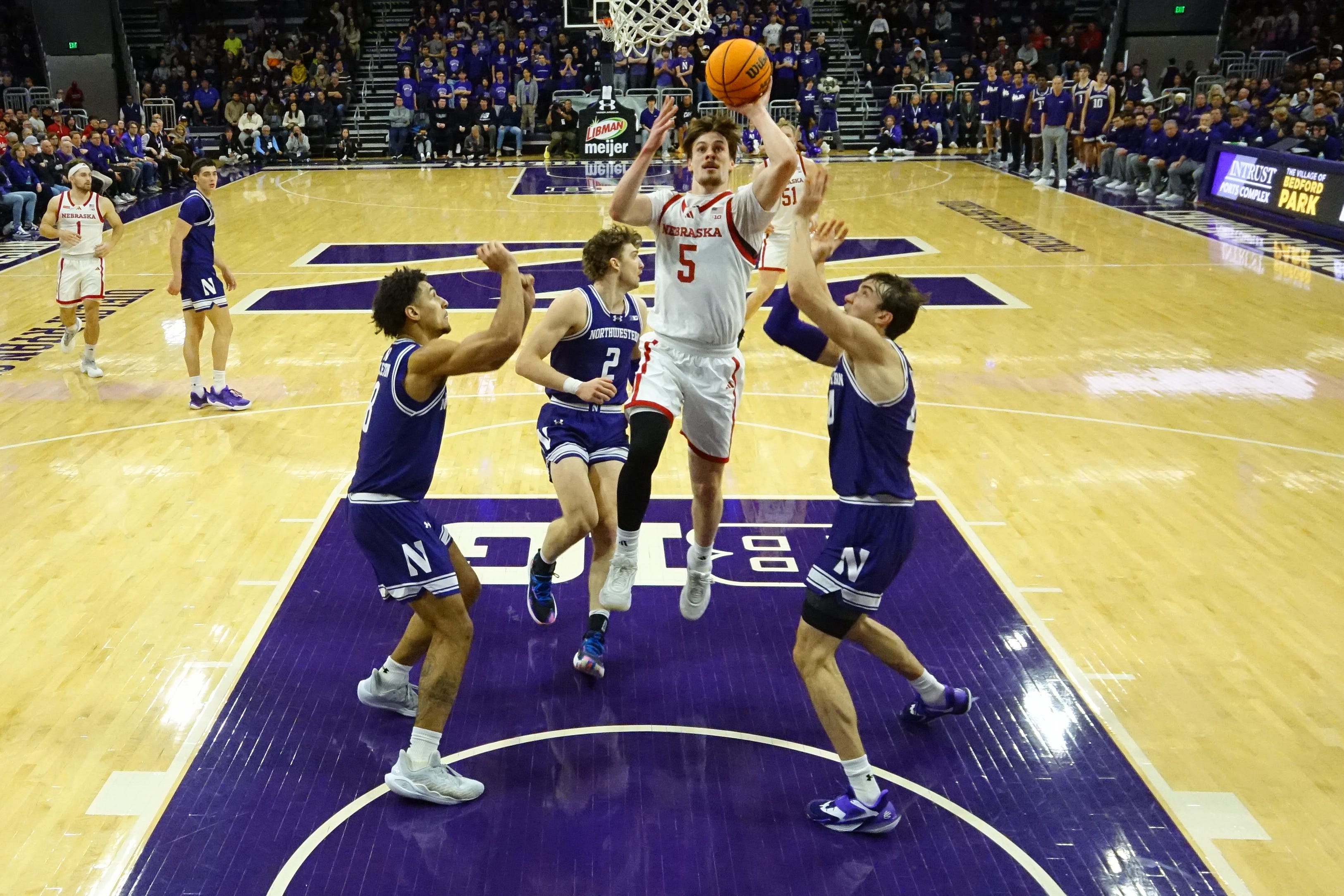 Nebraska remains undefeated with 77-58 victory over Northwestern