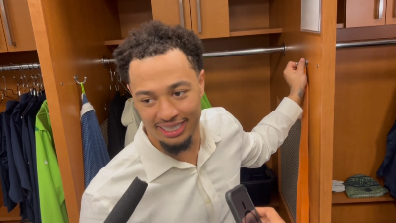 Jaxon Smith-Njigba not surprised Sam Darnold played Seahawks' playoff ...